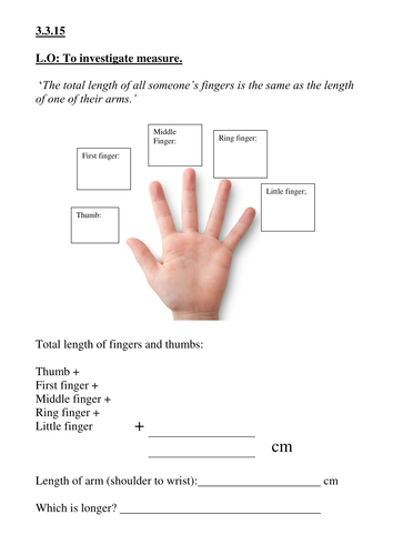 Measures investigation | Teaching Resources