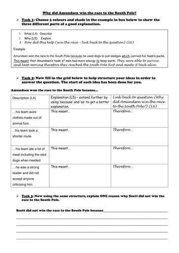 Why did Amundsen win the race to the South Pole? | Teaching Resources