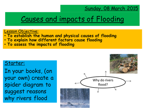 Cause and impacts of flooding | Teaching Resources