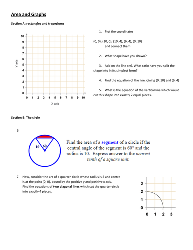 Puzzling area and graphs | Teaching Resources
