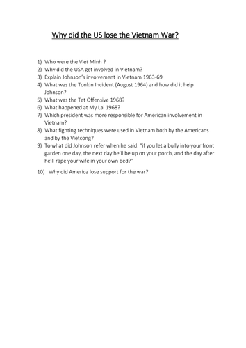 3 Points tests on the Cold War | Teaching Resources