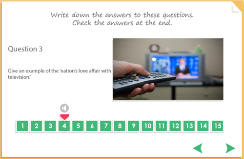 Listening comprehension - TV Trends | Teaching Resources