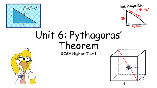GCSE Higher Revision - 6.2. Pythagoras' Theorem (Finding a Shorter Side ...
