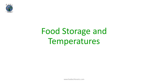 Y7 L1 Food Storage and Temperatures Solo Lesson Pack | Teaching Resources