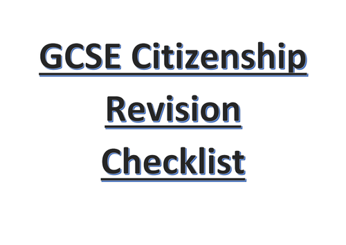 GCSE Citizenship AQA Revision Booklet | Teaching Resources GCSE Citizenship AQA Revision Booklet | Teaching Resources