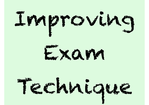 Exam Technique | Teaching Resources Exam Technique | Teaching Resources
