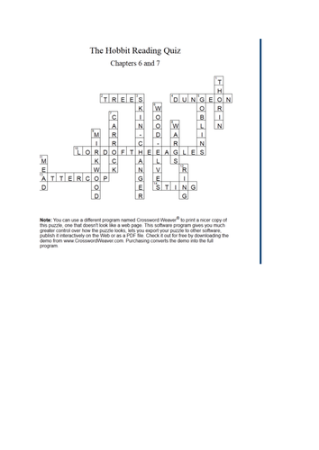 The Hobbit reading activities | Teaching Resources