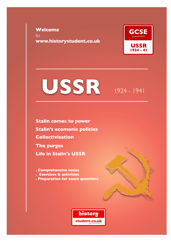 Pre 2016: AQA GCSE History: USSR 1924 - 1941 | Teaching Resources
