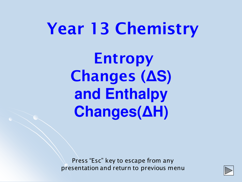 Entropy Powerpoint | Teaching Resources