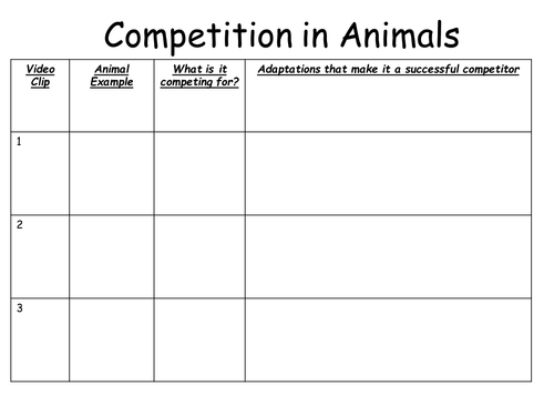 What is competition? | Teaching Resources