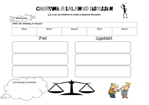 Balanced Discussion Planning | Teaching Resources