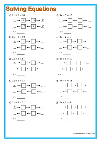 Solving Equations using Function Machines by lively10 - UK Teaching ... Solving Equations using Function Machines by lively10 - UK Teaching ...