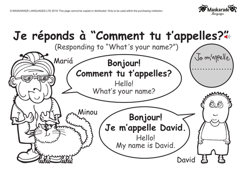 KS1 FRENCH: Level 1: Greetings- Age -Gender-Manners by ...