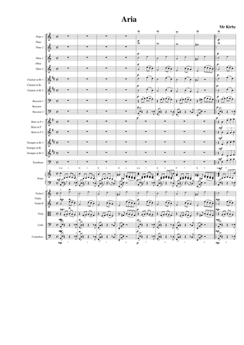 Aria - Music for Intermediate secondary school orchestra | Teaching ...