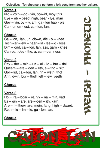 Folk Music - Welsh | Teaching Resources