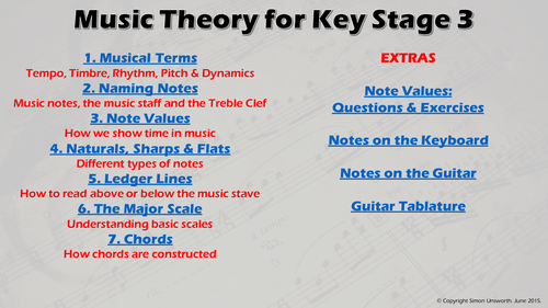 Music Theory for KS3 & Beyond, for staff and students. | Teaching Resources