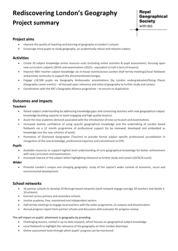 Example Geography Subject Knowledge Audit by - UK Teaching Resources - TES