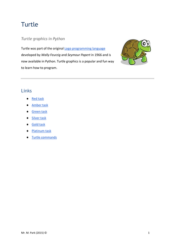 Six differentiated Python Turtle tasks and sorting activity | Teaching ...