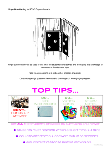 Hinge Question Guide - Making Visible Progress by neilfbentley ...
