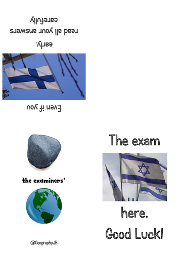 Punny Geography Good Luck Cards | Teaching Resources