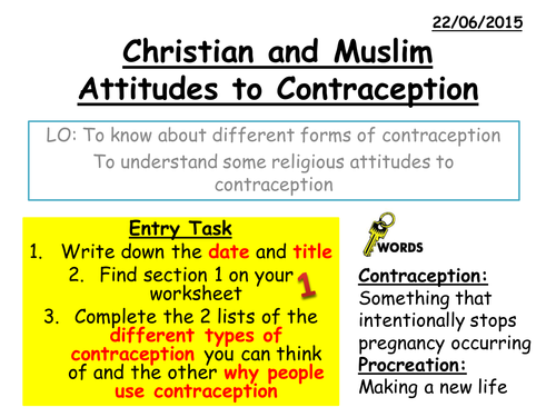 Muslim and Christian Attitudes to Contraception | Teaching Resources