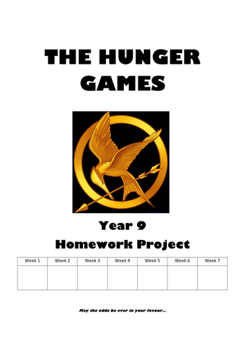 The Hunger Games Homework Project | Teaching Resources