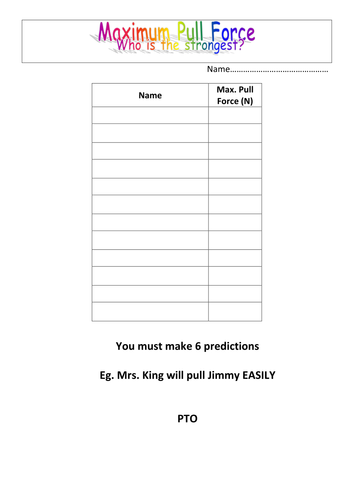 TUG of war | Teaching Resources