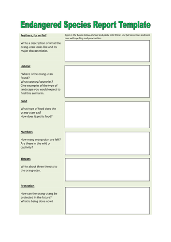 Endangered Species | Teaching Resources