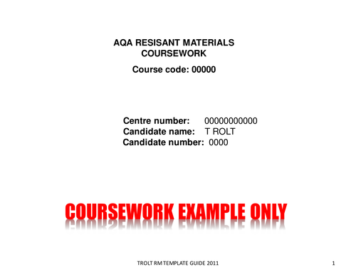 Design Technology Resistant Materials GCSE Template | Teaching Resources Design Technology Resistant Materials GCSE Template | Teaching Resources