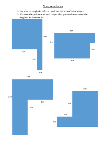 Compound area - low ability | Teaching Resources