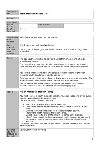 unit 5 assignment brief part 2 | Teaching Resources unit 5 assignment brief part 2 | Teaching Resources