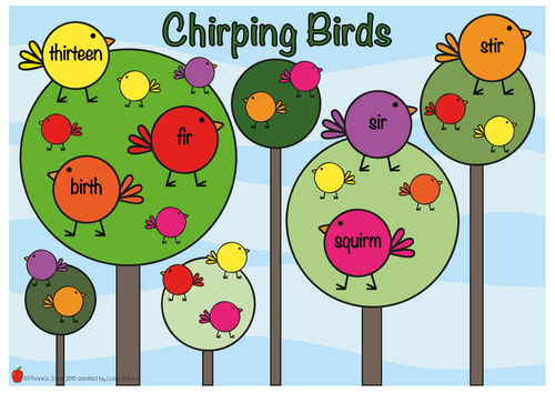 ir Phonics Game 'Chirping Birds' | Teaching Resources