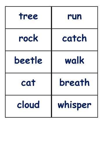 SNAP - Nouns and verbs | Teaching Resources