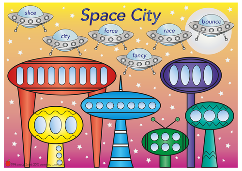 c (s) Phonics Game 'Space City' | Teaching Resources