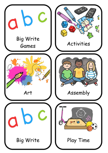 Visual timetables for all ages | Tes