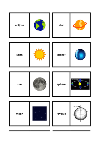 Earth Sun And Moon Activities