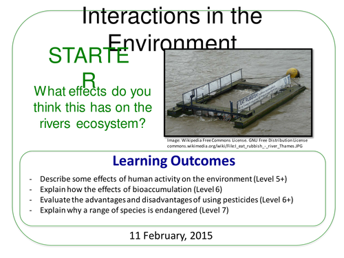 Grade 6-12: Interactions in the Environment (Plants & Ecosystems 7.6 ...