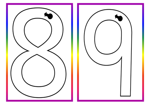 Number Formation Cards | Teaching Resources