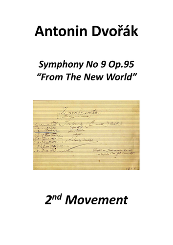 Largo from Dvořák's New World Symphony - Listening Guide | Teaching ...