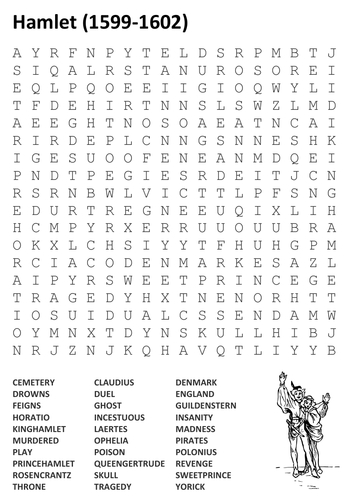 Hamlet Word Search | Teaching Resources