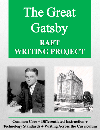 The Great Gatsby RAFT Writing Project + Rubric | Teaching Resources