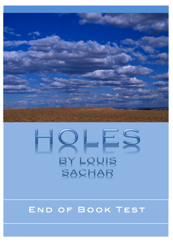 HOLES ~ Book Test + ANSWER KEY | Teaching Resources