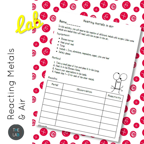 Reacting Metals & Air FREEBIE | Teaching Resources