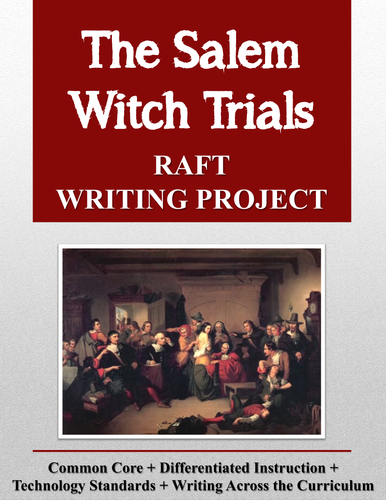 Salem Witch Trials RAFT Writing Project + Rubric | Teaching Resources