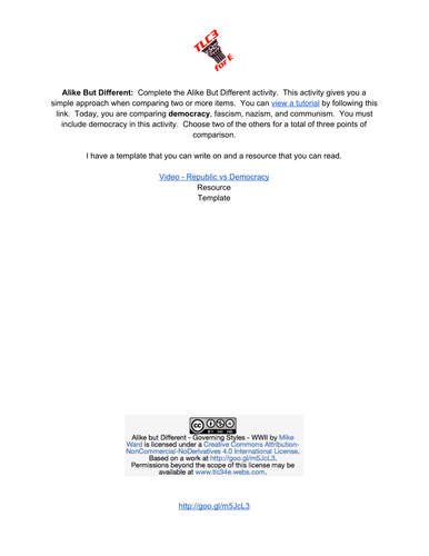 Alike But Different: Governing Styles During WWII | Teaching Resources