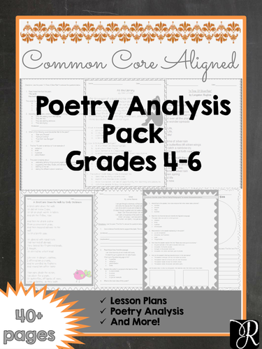 Poetry Analysis Resource | Teaching Resources