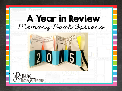 A Year in Review: A Memory “mini” Book for Upper/Middle Grades ...