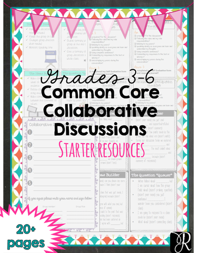 Common Core Aligned Collaborative Discussions (Grades 3-6) | Teaching ...