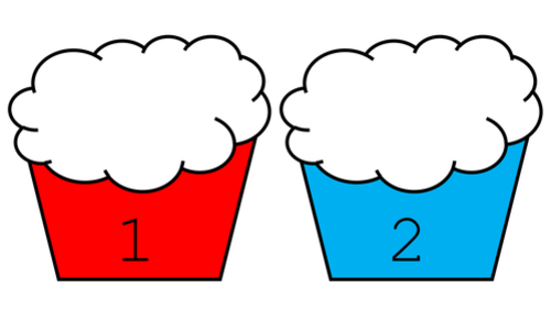 Cupcakes with numbers 1-20 | Teaching Resources