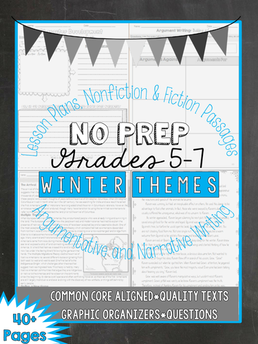 Winter Reading and Writing Activities – Common Core Aligned | Teaching ...